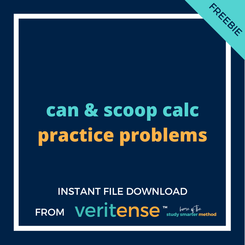 Can Size and Scoop Size Practice Calculations